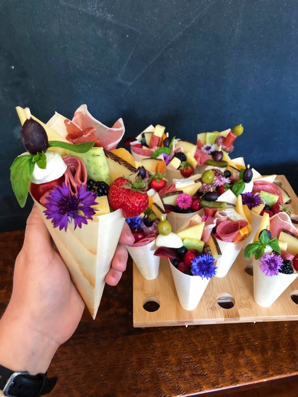 Charcuterie Cones - Wander + Graze