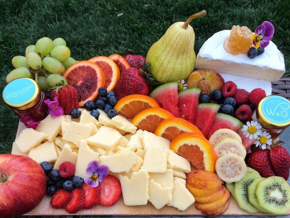 Fruit + Cheese Board - Wander + Graze