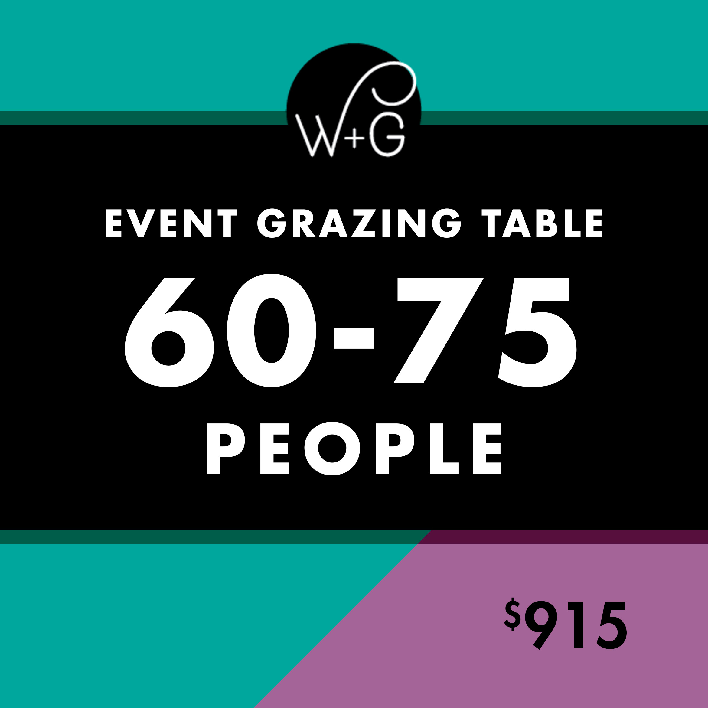 Event Grazing Table (60-75 people) - Wander + Graze